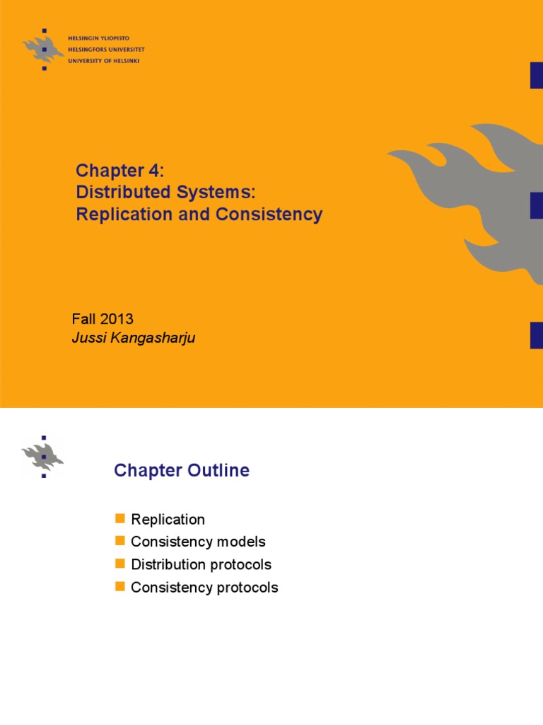 Distributed Systems: Replication and Consistency: Fall 2013 | PDF | Replication (Computing ...