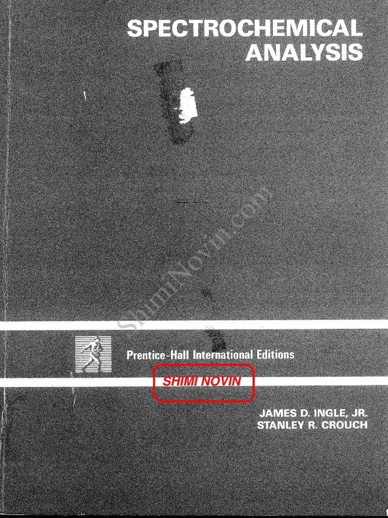 Spectrochemical Analysis | PDF | Spectroscopy | Absorption Spectroscopy