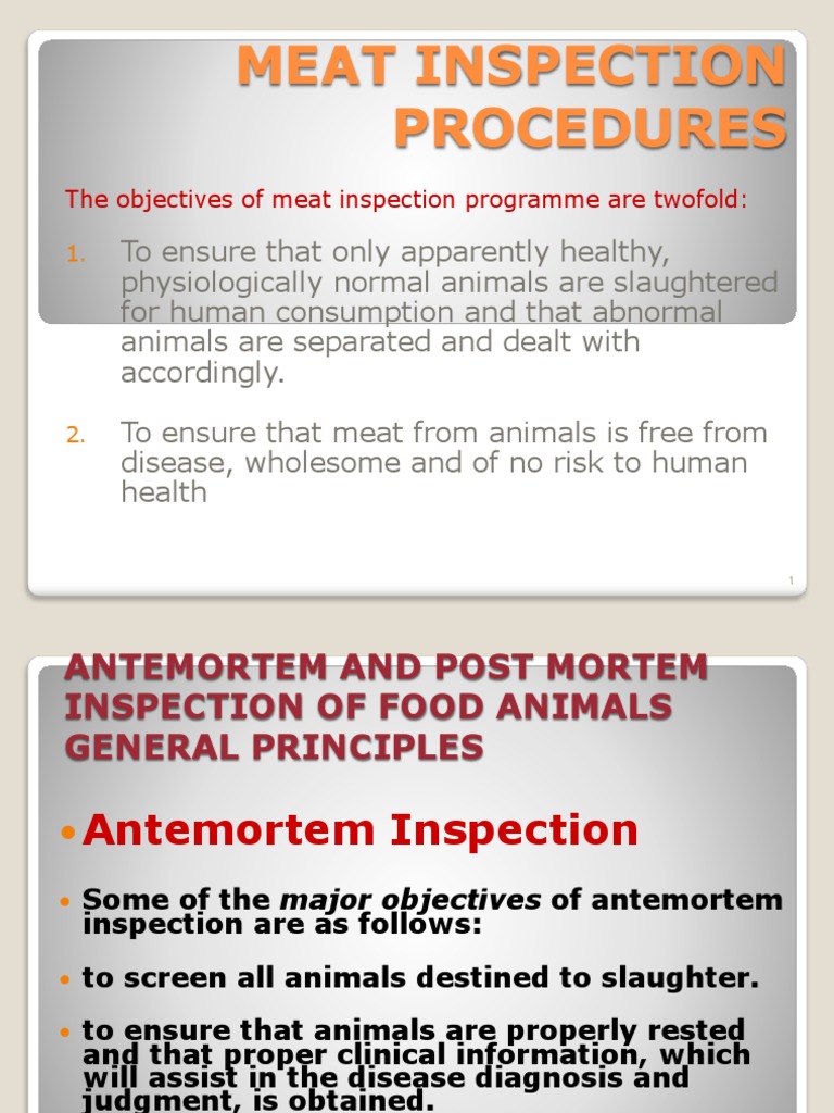 5-Antemortem Examination | PDF | Animal Slaughter | Physical Examination
