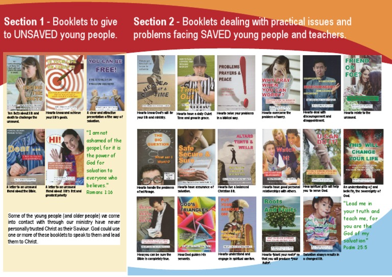 To UNSAVED Young People. Problems Facing SAVED Young People and ...