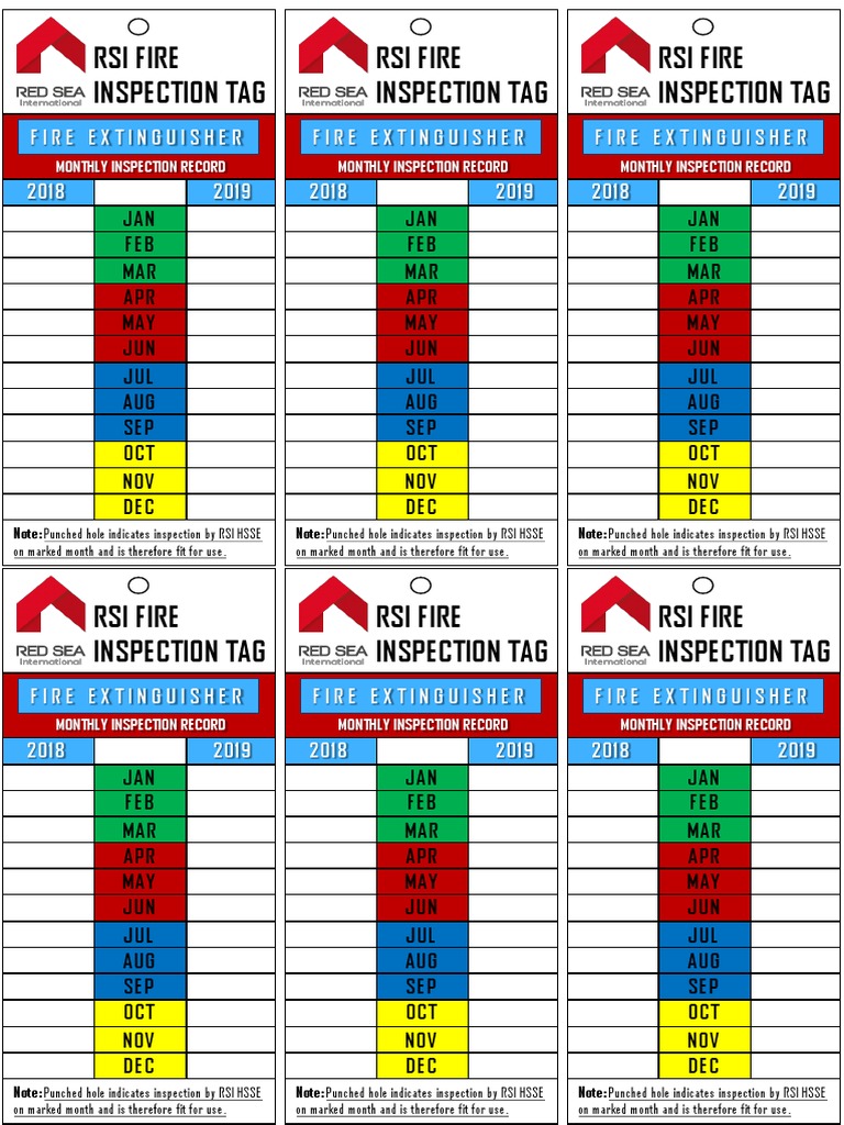 Fire Inspection Tags 2018-2019 | Download Free PDF | Nature