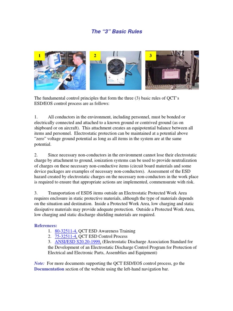 Esd 3 Basic-Rules | PDF