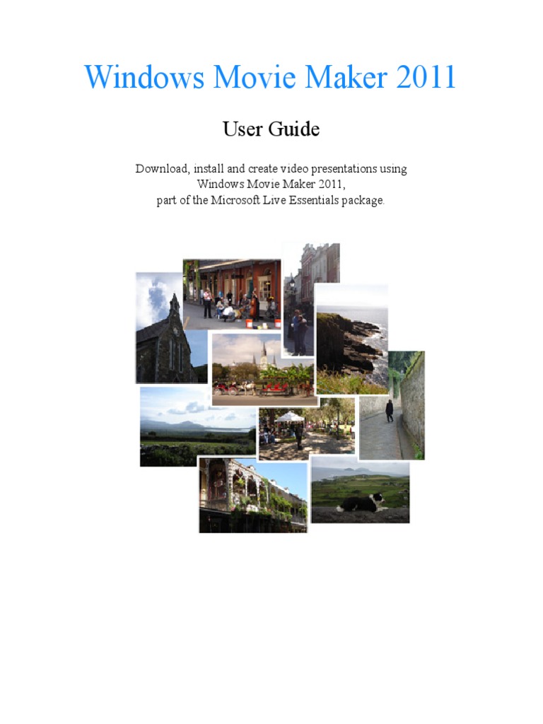 Windows Movie Maker 2011: User Guide | PDF | Windows Vista | Computer File