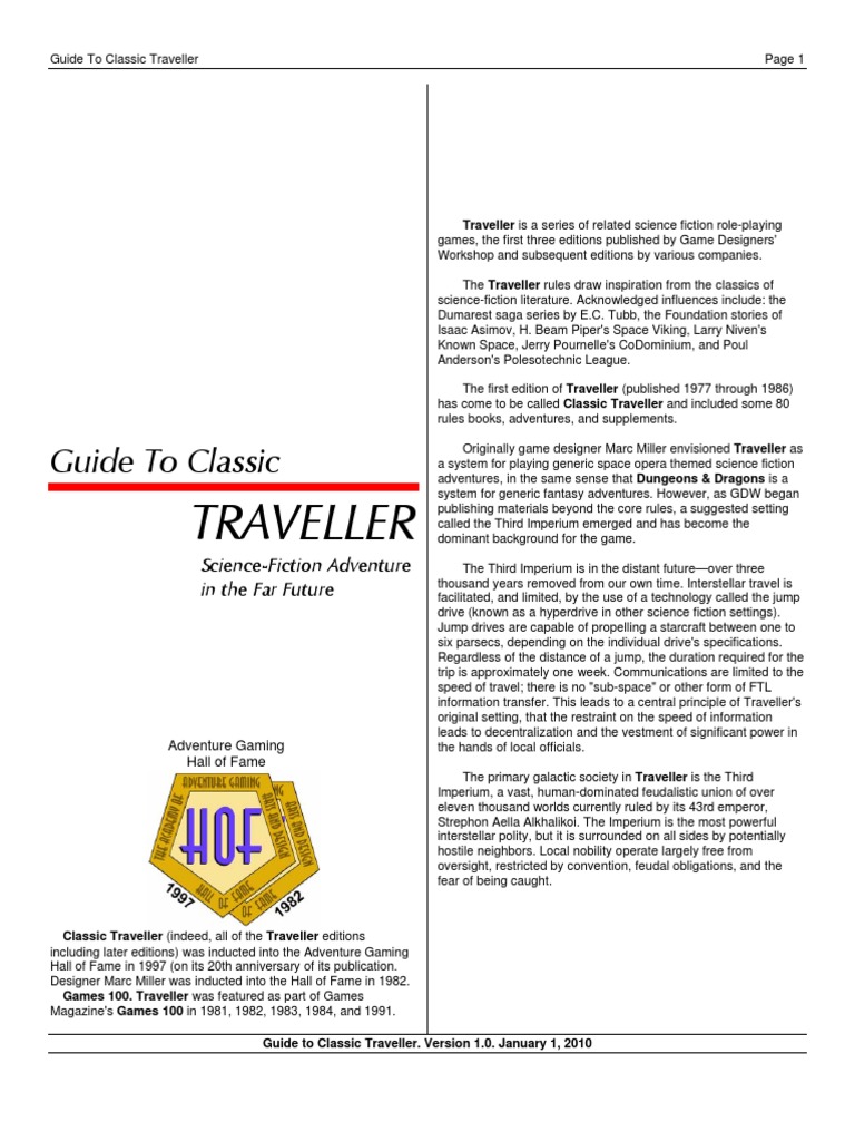 Guide to Classic Traveller.pdf | Leisure | Unrest