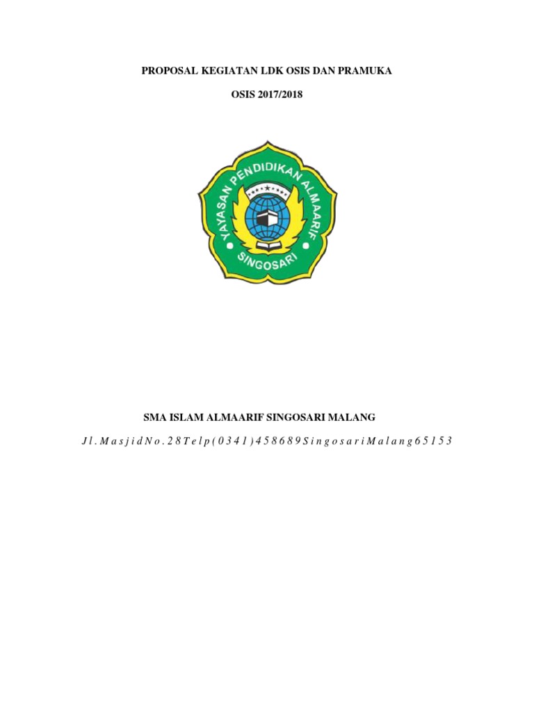 Proposal Kegiatan LDK Osis Dan Pramuka | PDF