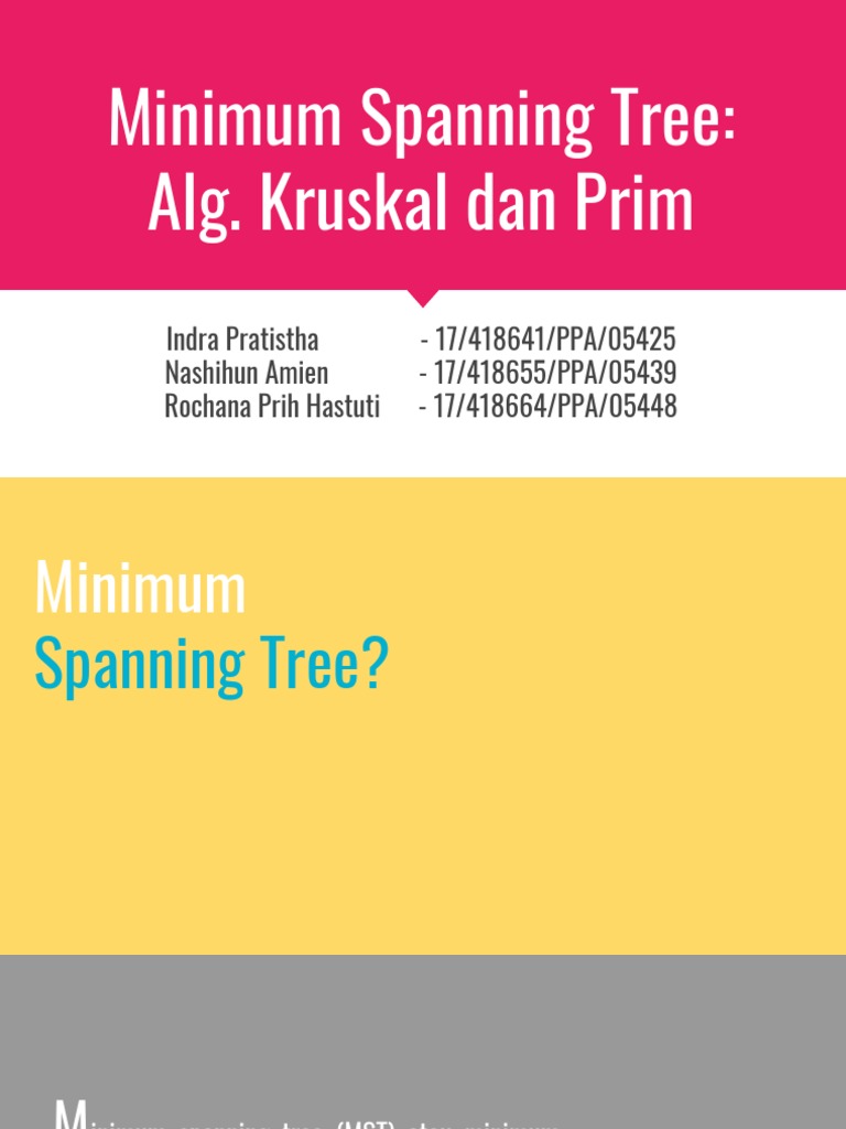 Minimum Spanning Tree: Prim Dan Kruskal | PDF