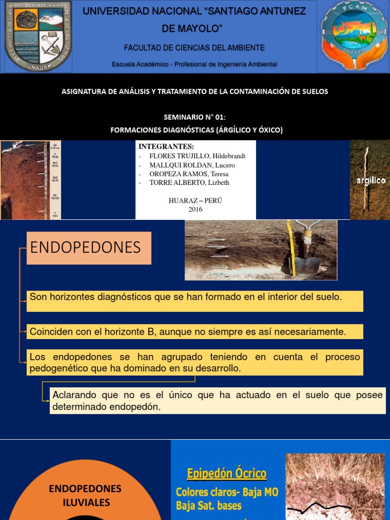 Formaciones Diagnósticas: Argílico y Óxico | PDF | Minerales | Arcilla