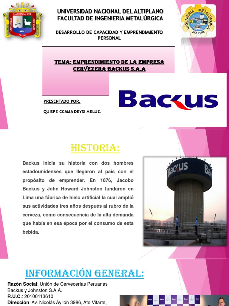 Empresa Backus | Cerveza | Perú