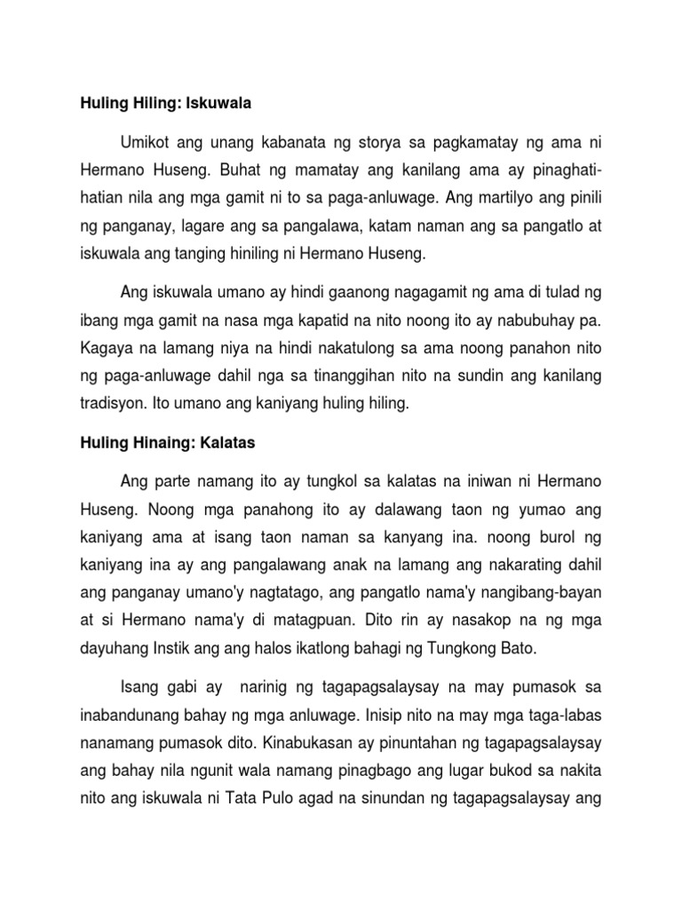 Huling Hiling Ni Hermano Huseng