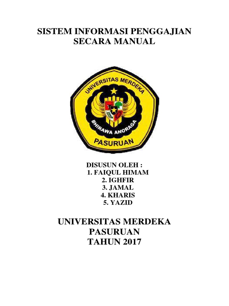Sistem Informasi Penggajian Secara Manual | PDF