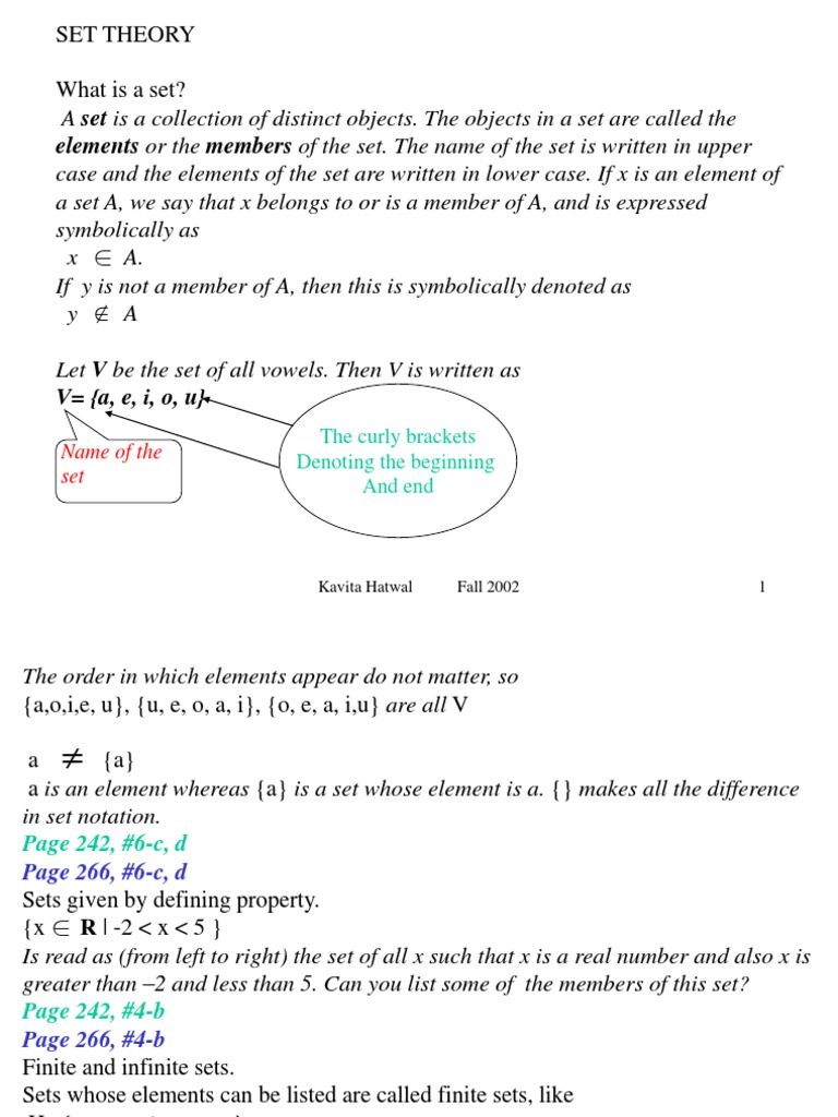 Set Theory | PDF | Set (Mathematics) | Boolean Algebra
