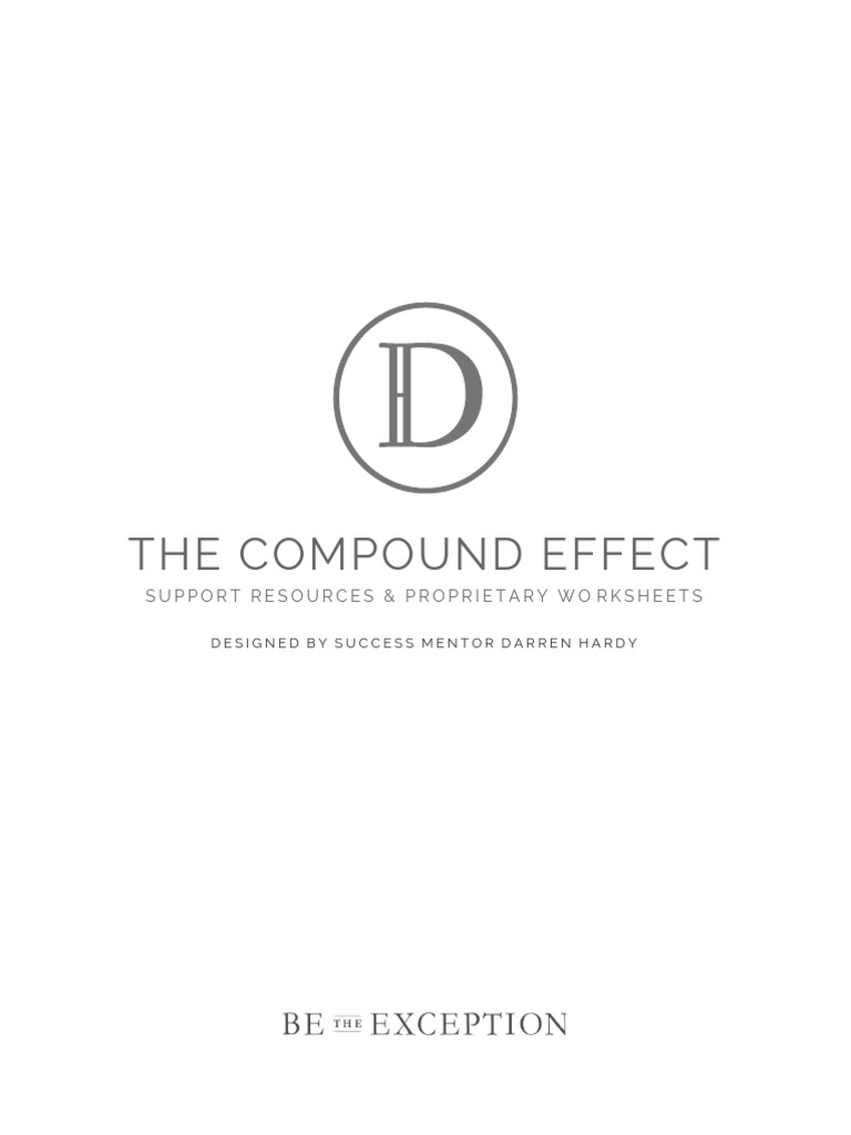 The Compound Effect Worksheets Package | PDF