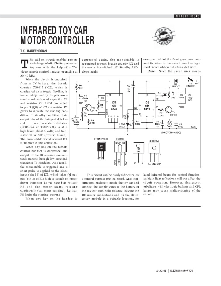 ISO-8859-1 Infrared Toy Car | PDF