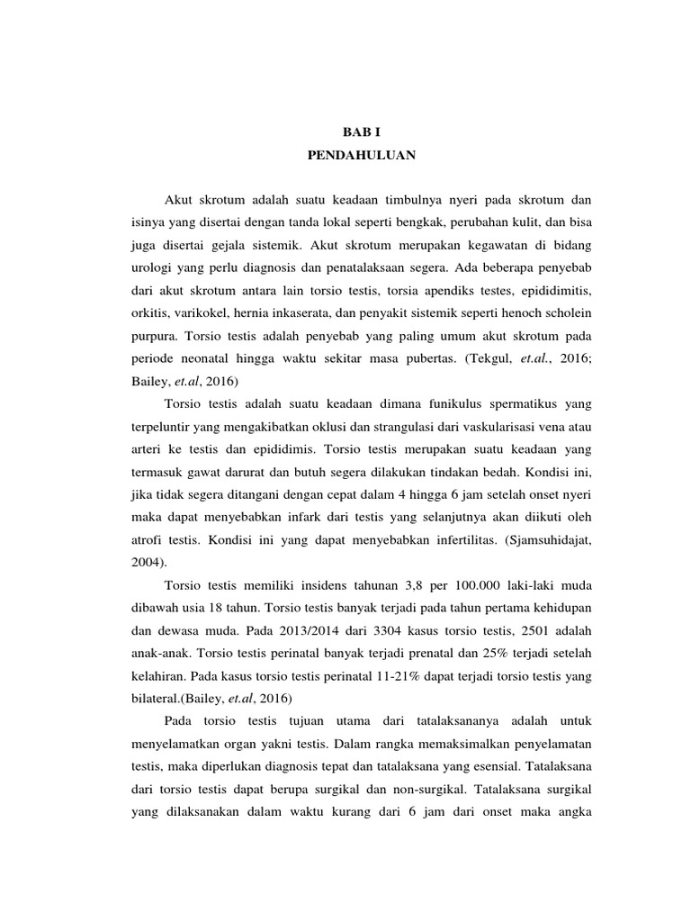 Torsio Testis | PDF