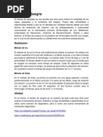 TIEMPO DE SANGRÍA Metodo Duke | PDF | Hemostasia | Plaqueta
