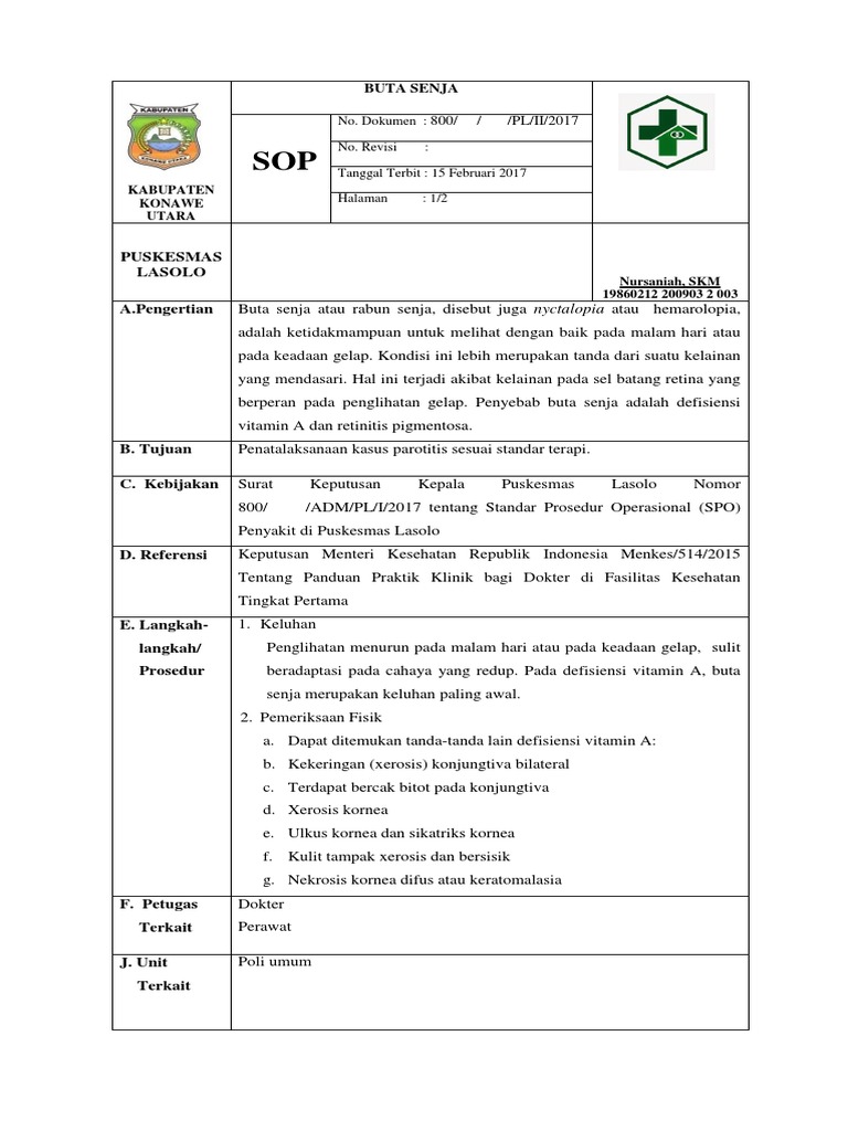 Sop Buta Senja Edit | PDF