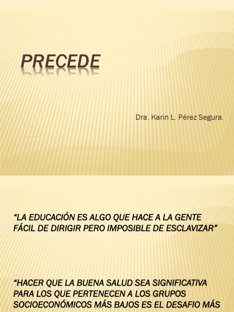 Modelo Precede | PDF | Comportamiento | Motivación
