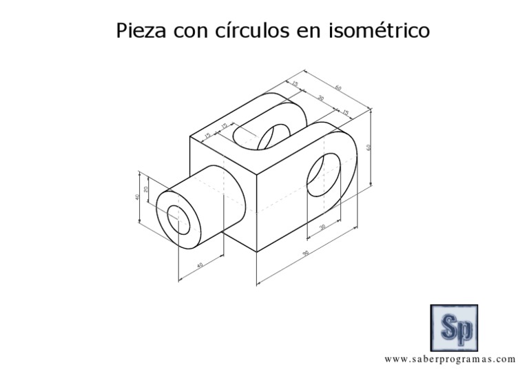 Pieza Con Círculos Isométricos Archivo Descargable PDF | PDF