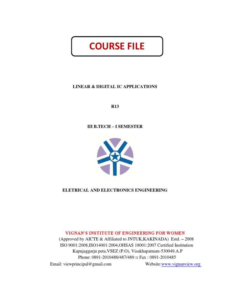 LDIC Word New | PDF | Amplifier | Operational Amplifier