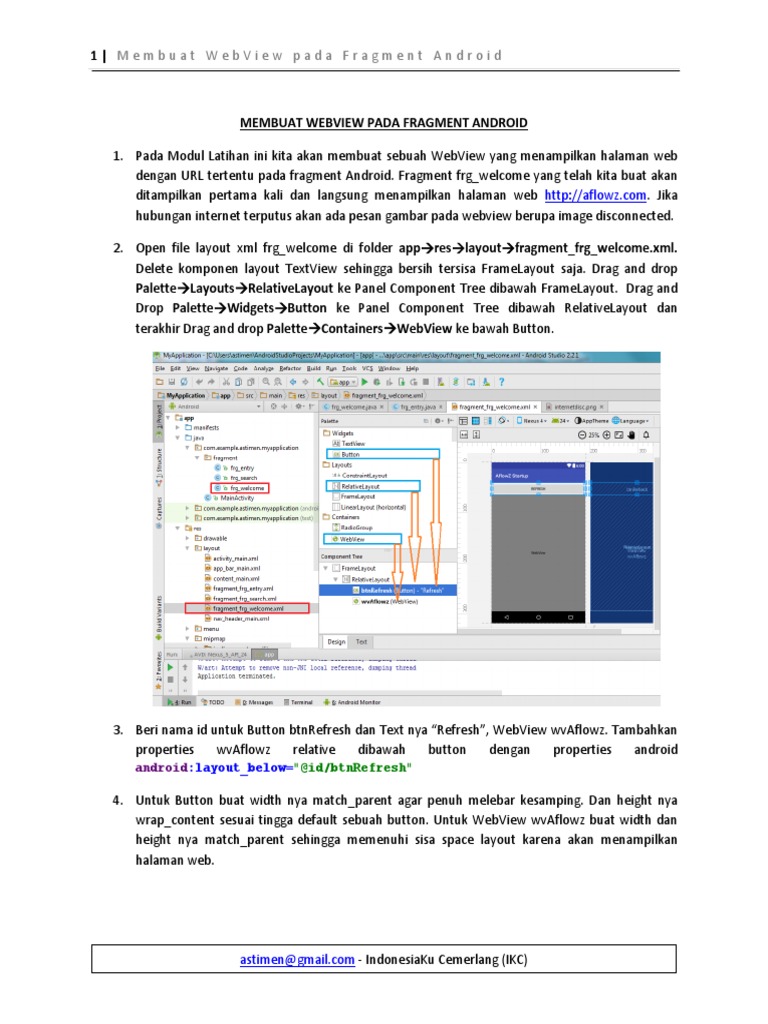 08 Membuat WebView Pada Fragment | PDF