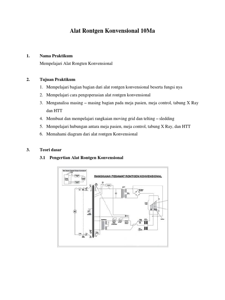 Alat Rontgen Konvensional | PDF