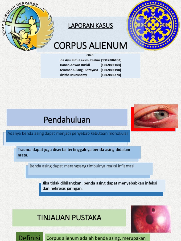 LAPORAN KASUS Mata Corpus Alienum | PDF