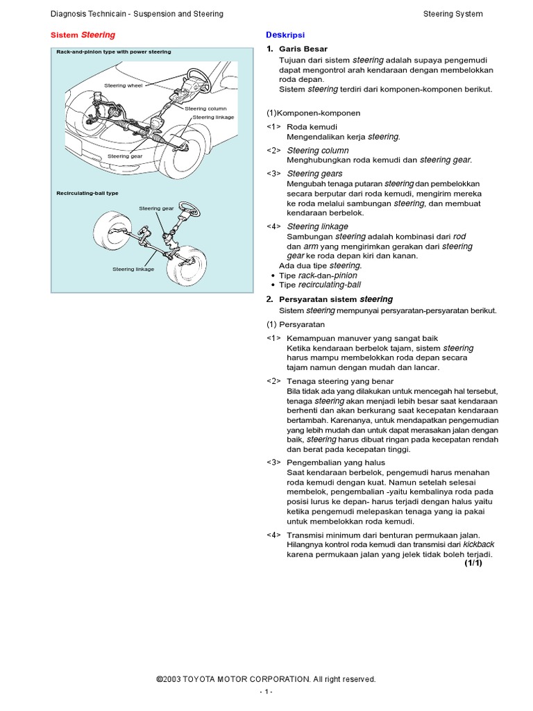 33d04 Steering System | PDF