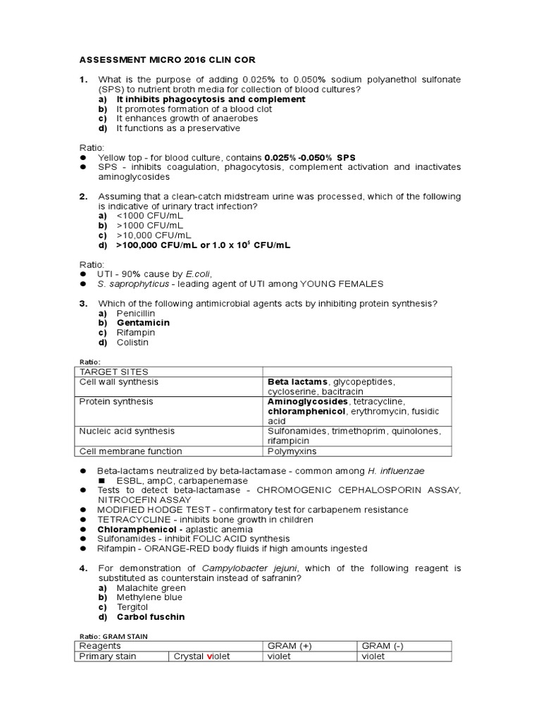 Blood Culture and UTI Microbiology Insights | PDF | Streptococcus ...