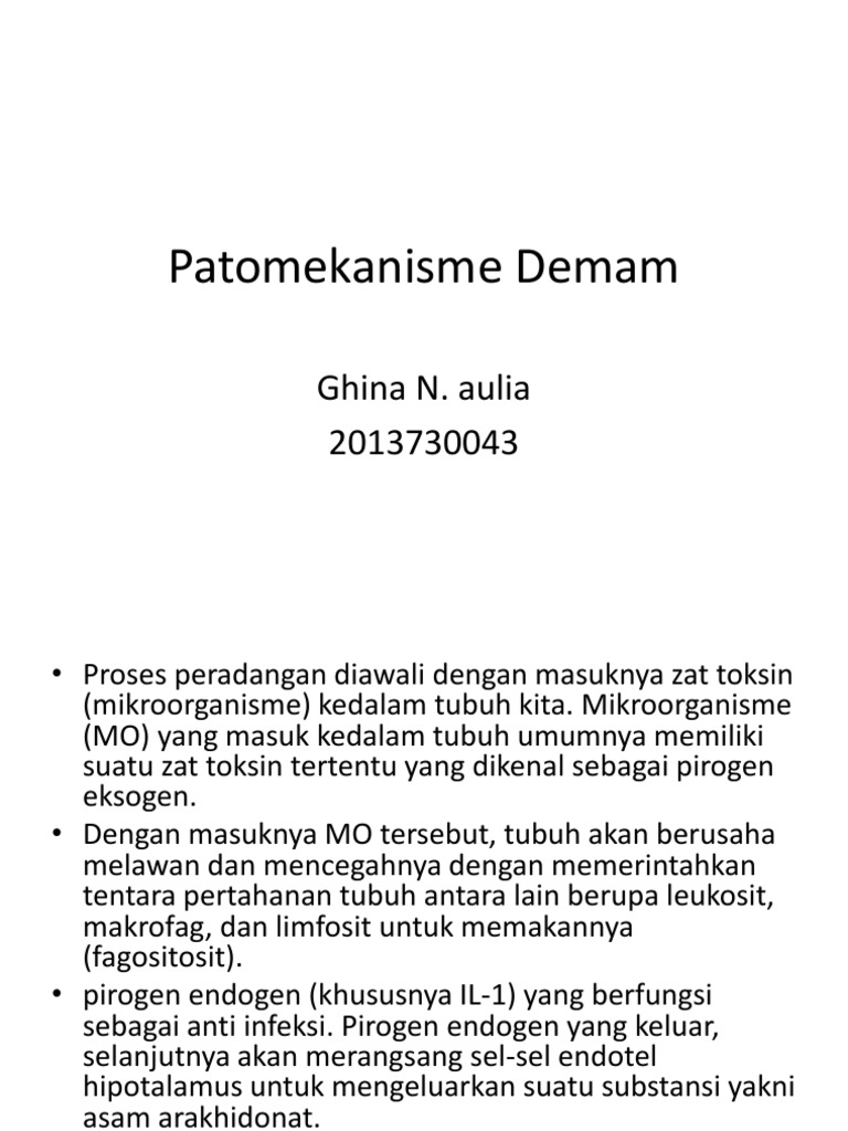Mekanisme Demam | PDF