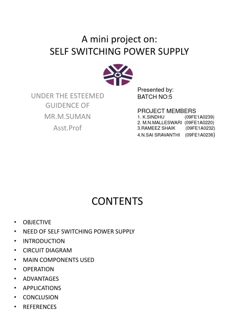 Self Switching Off Power Supply | PDF | Power Supply | Rectifier