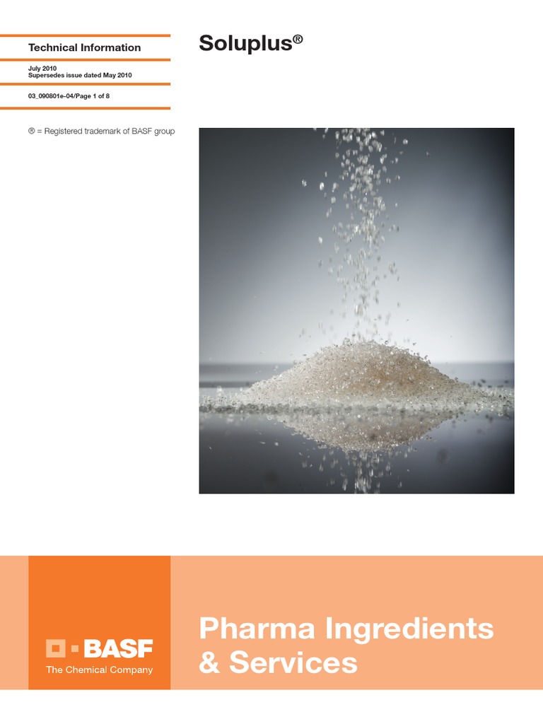 03_090801e_Soluplus | Pharmaceutical Formulation | Tablet (Pharmacy)
