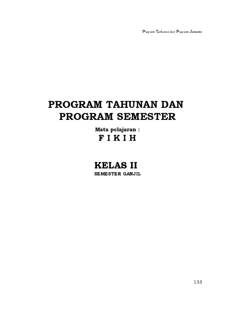 Protah Fikih Kelas 2-1 | PDF