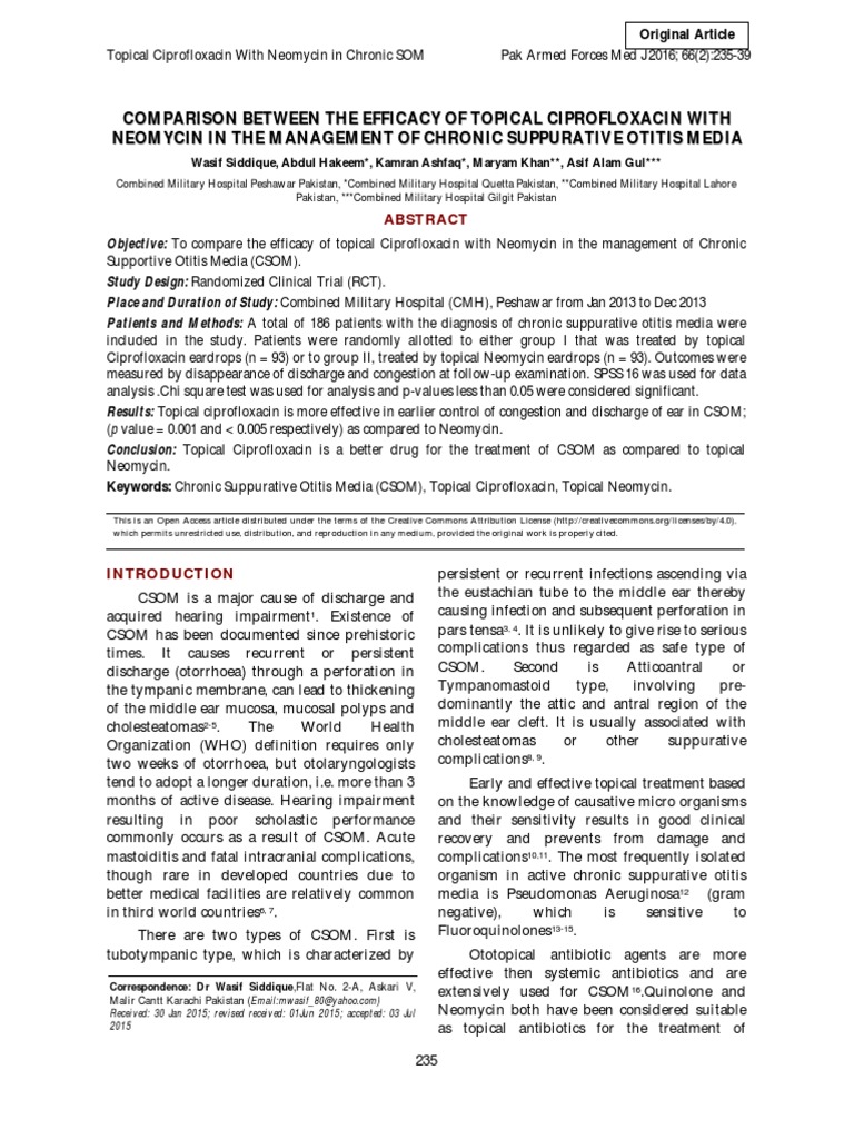 Original Article: Wasif Siddique, Abdul Hakeem, Kamran Ashfaq, Maryam ...