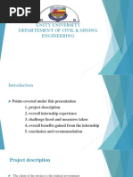 Civil Engineering Internship Report | PDF | Project Management ...