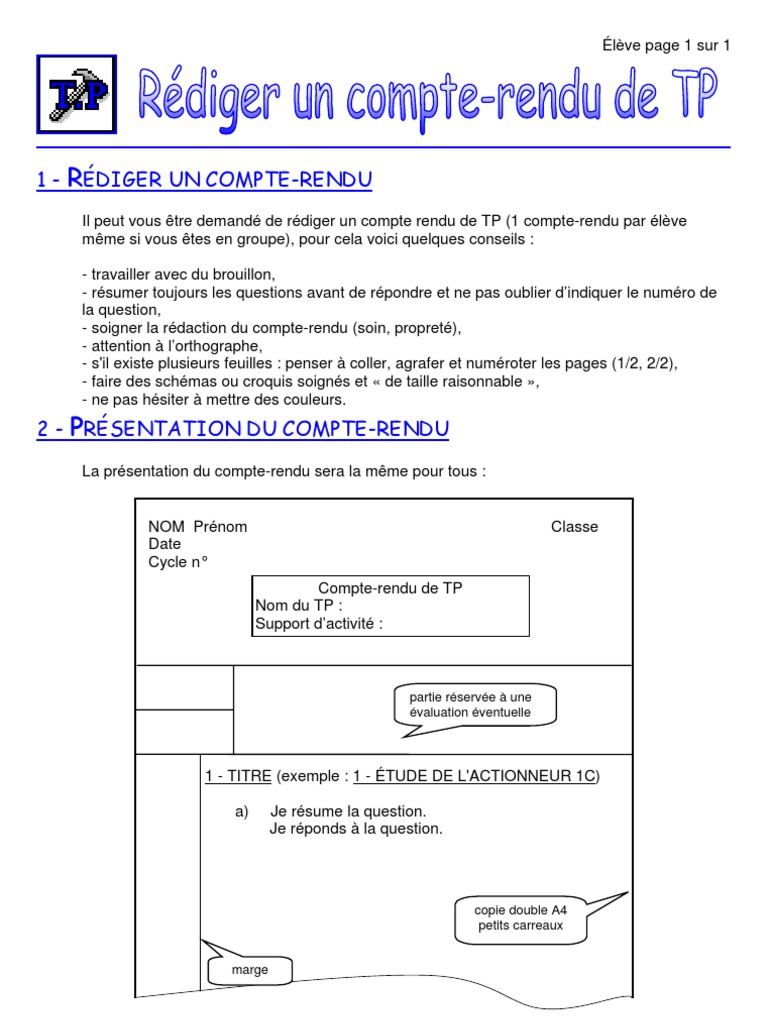 Compte-Rendu de TP (01sciences - Com) | PDF