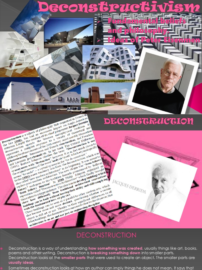 Deconstructivism | Download Free PDF | Philosophical Movements | Aesthetics