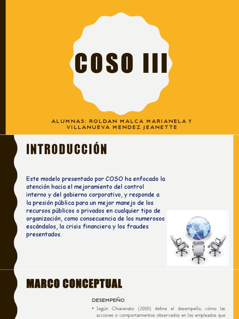 COSO III | PDF | Sistema de control | Planificación
