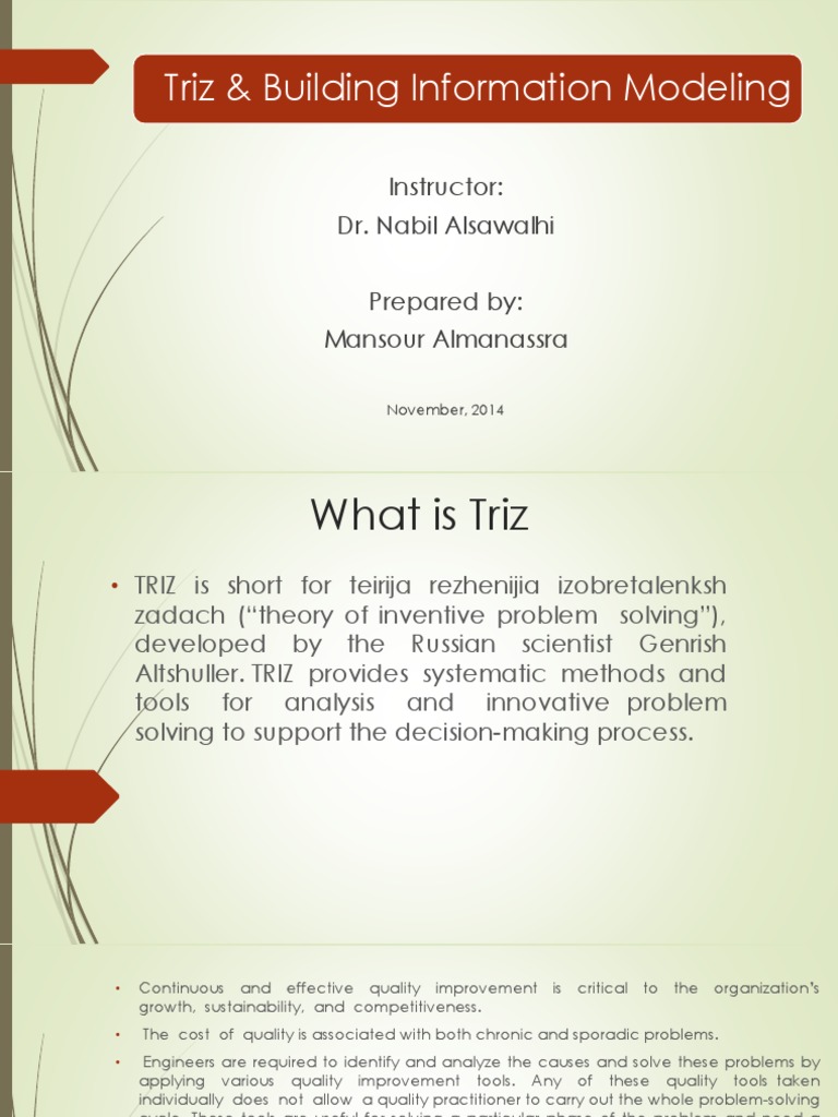 TRiz | PDF | Science And Technology | Cognitive Science