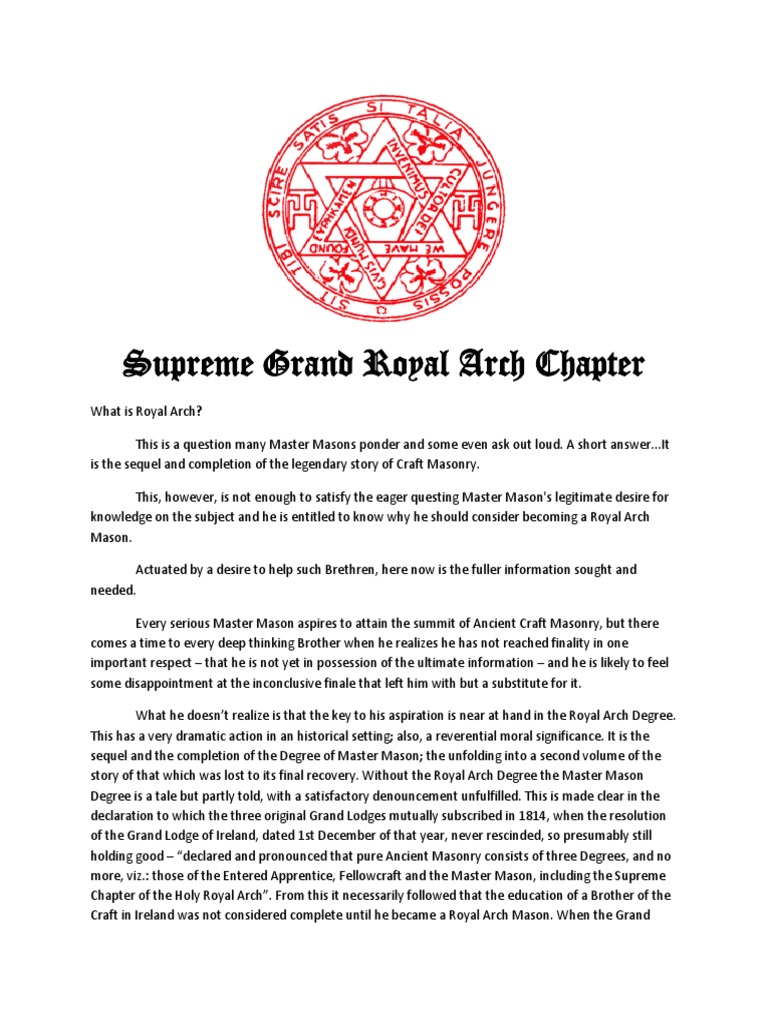 Royal Arch Chapter | Freemasonry | Masonic Lodge | Free 30-day Trial ...