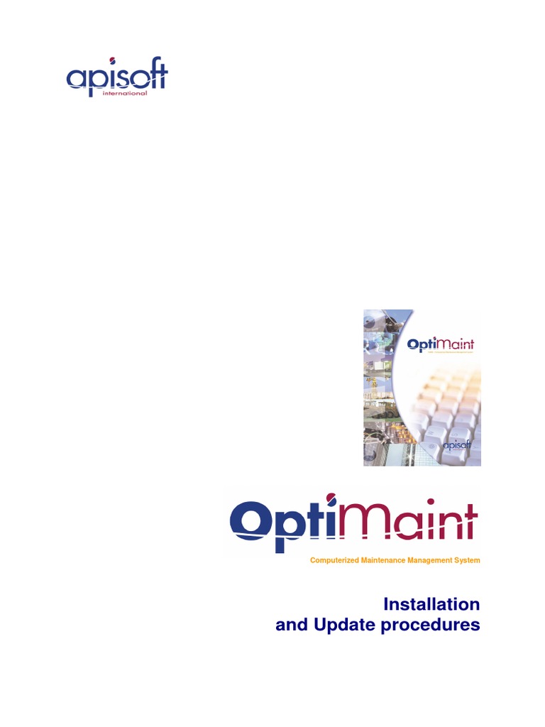CMMS OptiMaint - Installation | PDF | Databases | Microsoft Sql Server