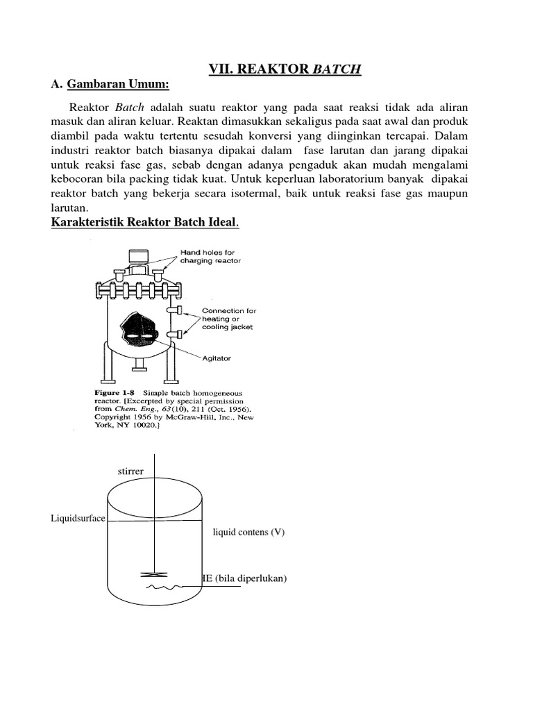 Vii - Reaktor Batch | PDF