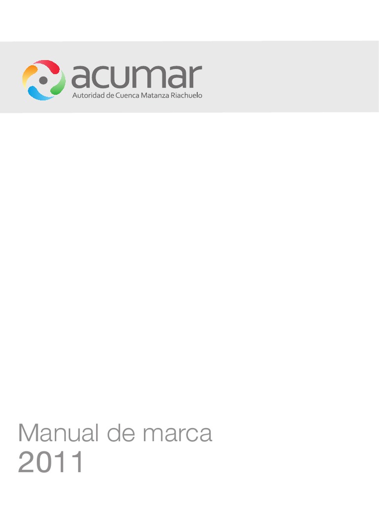 Manual de Marca Acumar | PDF | Color | Diseño gráfico