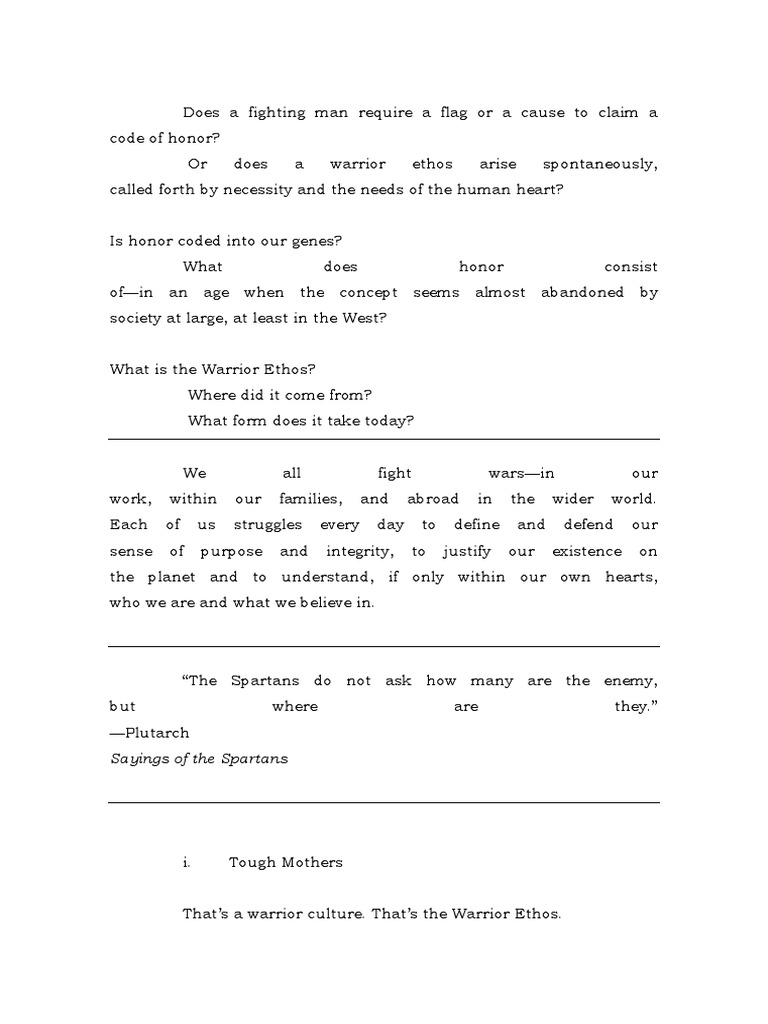 Warrior | PDF | Courage | Warrior