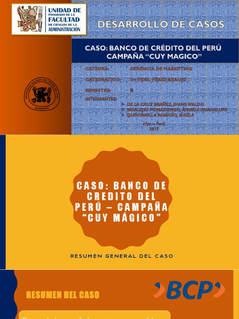 CASO - BCP El Cuy Magico | PDF | Pequeñas y medianas empresas | Bancos