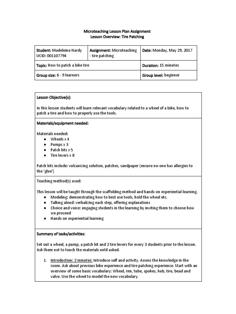Micro Teaching | PDF | Teaching Method | Lesson Plan