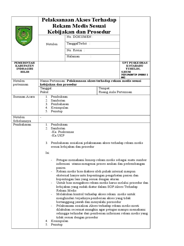 Notulen Pembakuan Singkatan | PDF