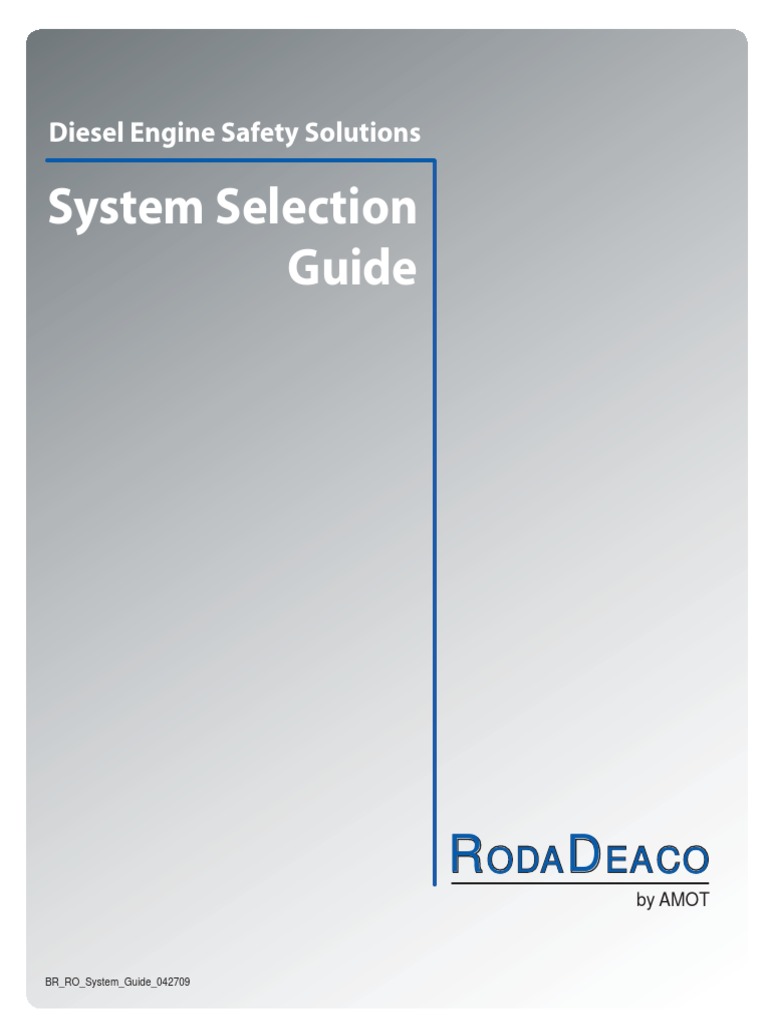 Roda Deaco Systems Guide | PDF | Valve | Switch