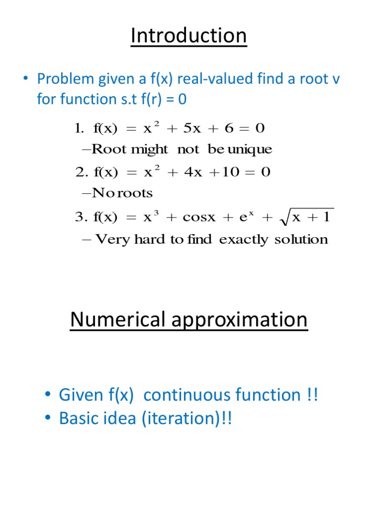 Bisection Method Numerical Analysis Theoretical Computer Science