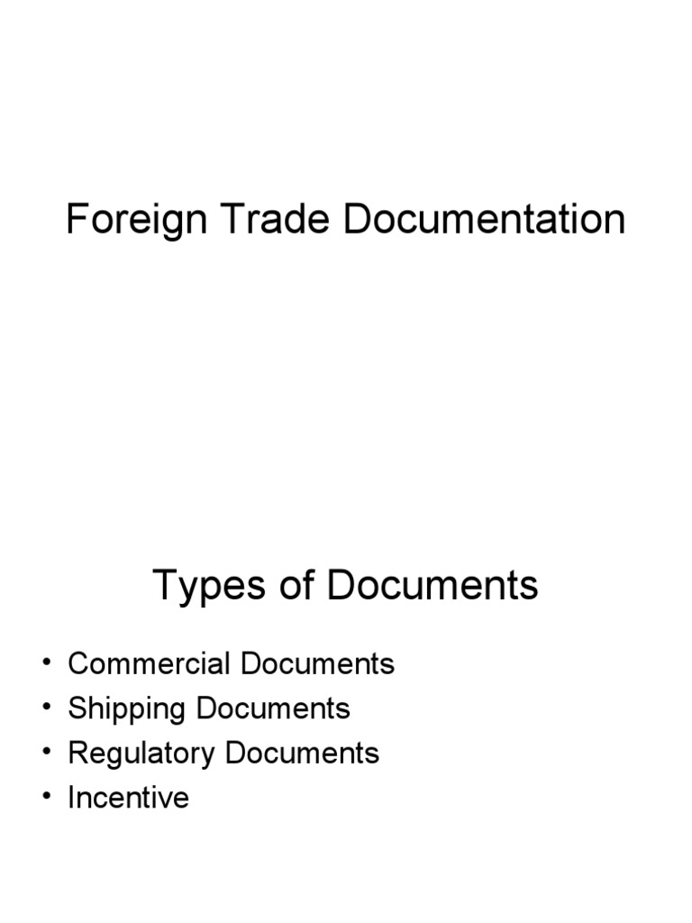 Key Foreign Trade Documents Explained | PDF | Bill Of Lading | Business ...