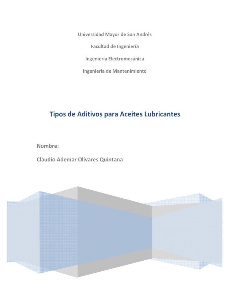 Tipos de Aditivos | PDF